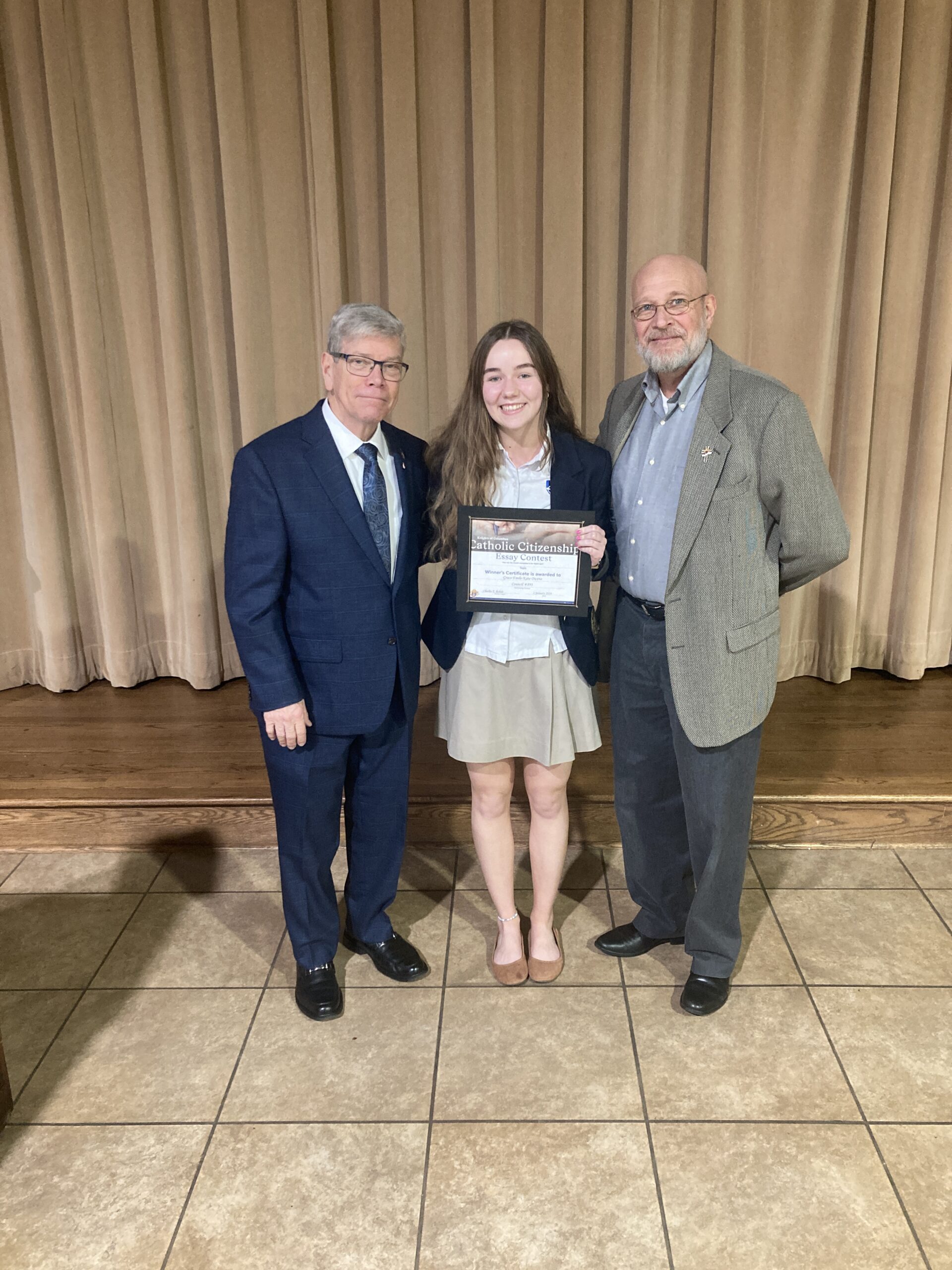 Knights of Columbus Recognize Montgomery Catholic’s Annual Essay ...